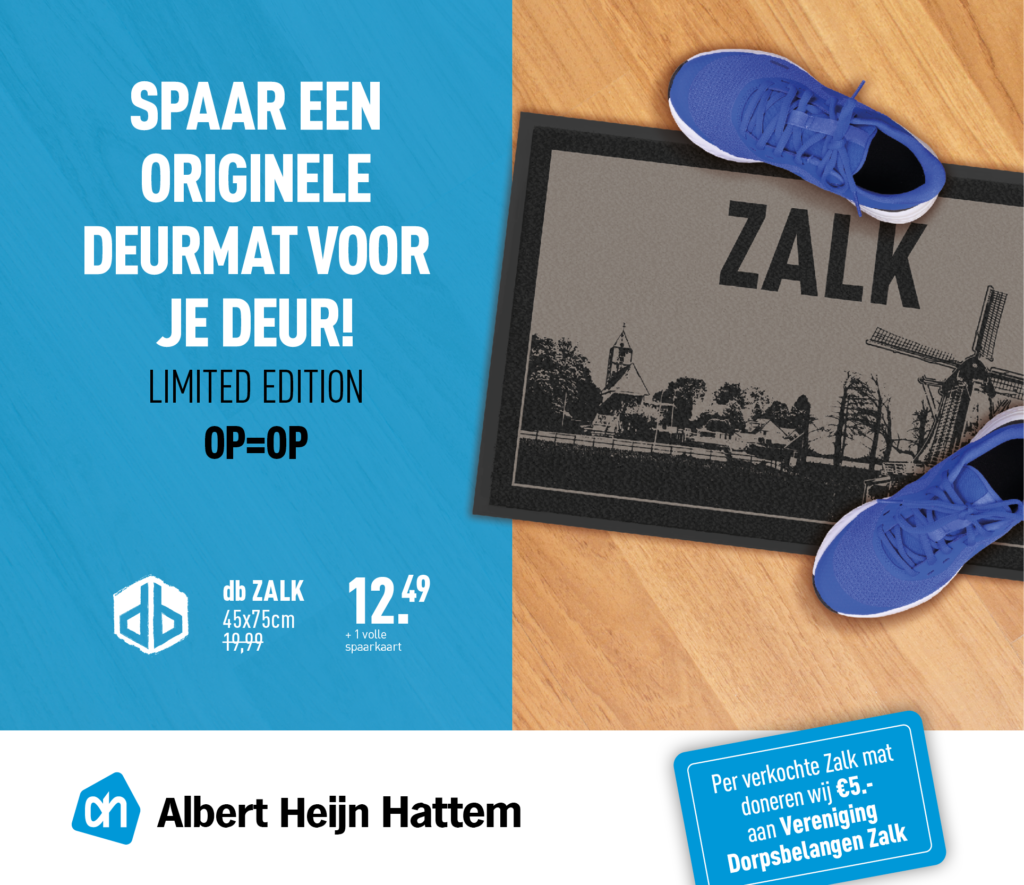 Originele deurmattenactie Zalk van de Albert Heijn winkel in Hattem ...
