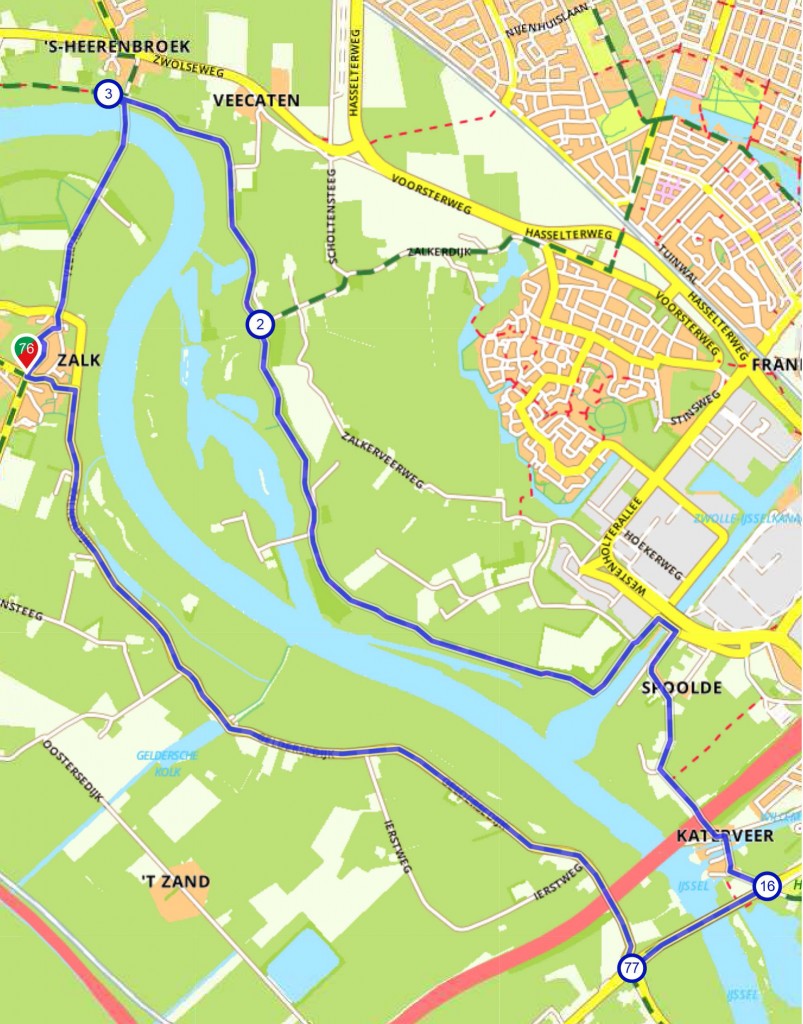 Zalk met het pontje - Het dorp Zalk