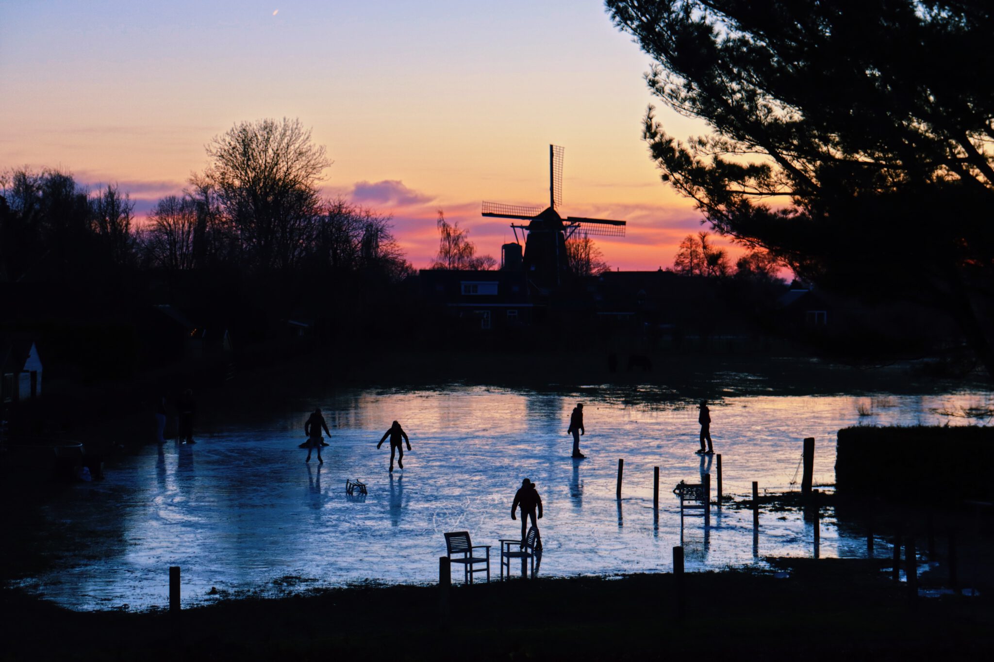 Hoogwater- en winterfoto's in Zalk - Het dorp Zalk